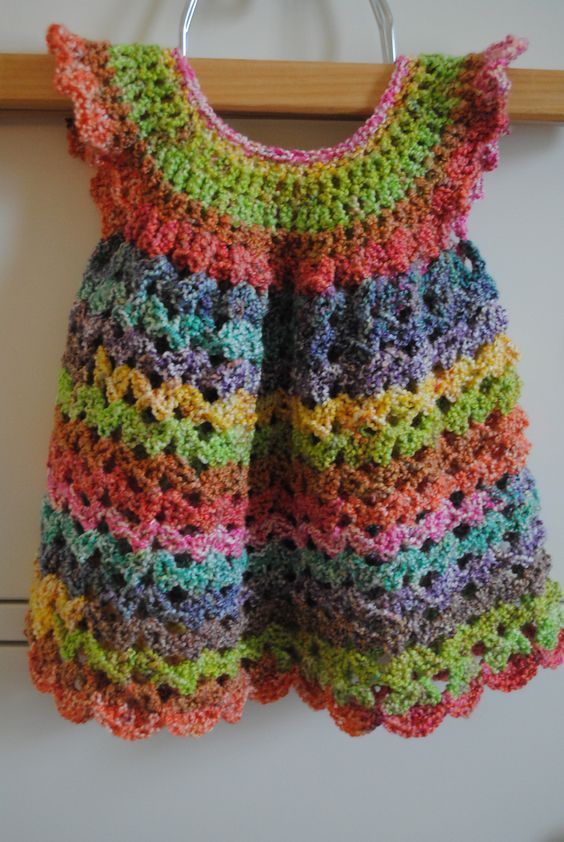 Crochet dress Angel Wings Pinafore