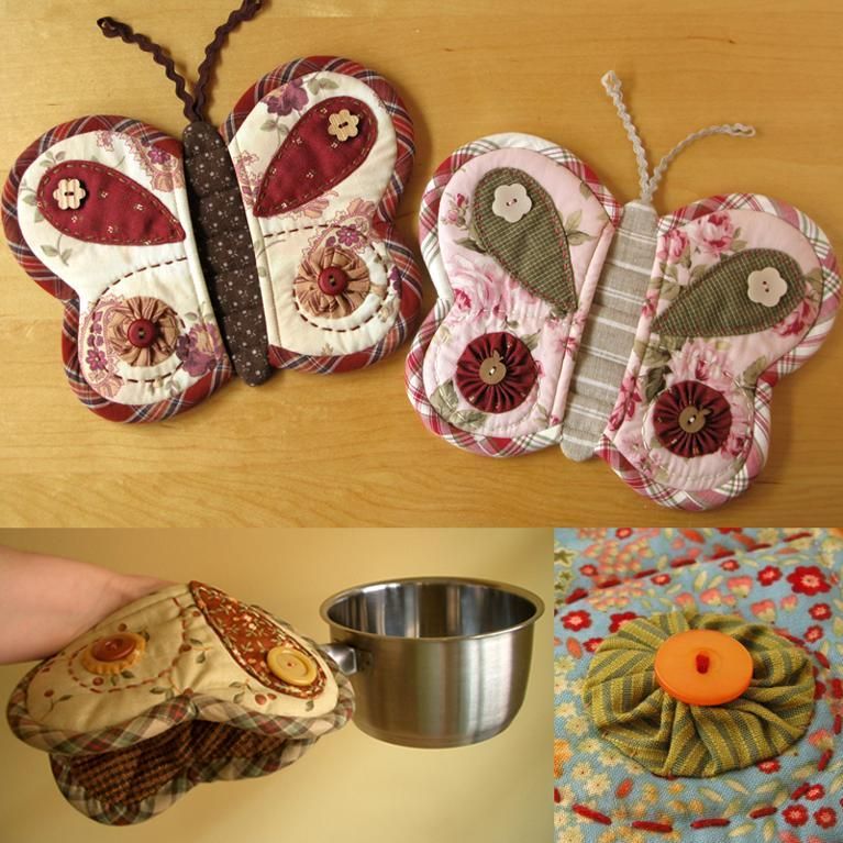 Butterfly-shaped pot holder